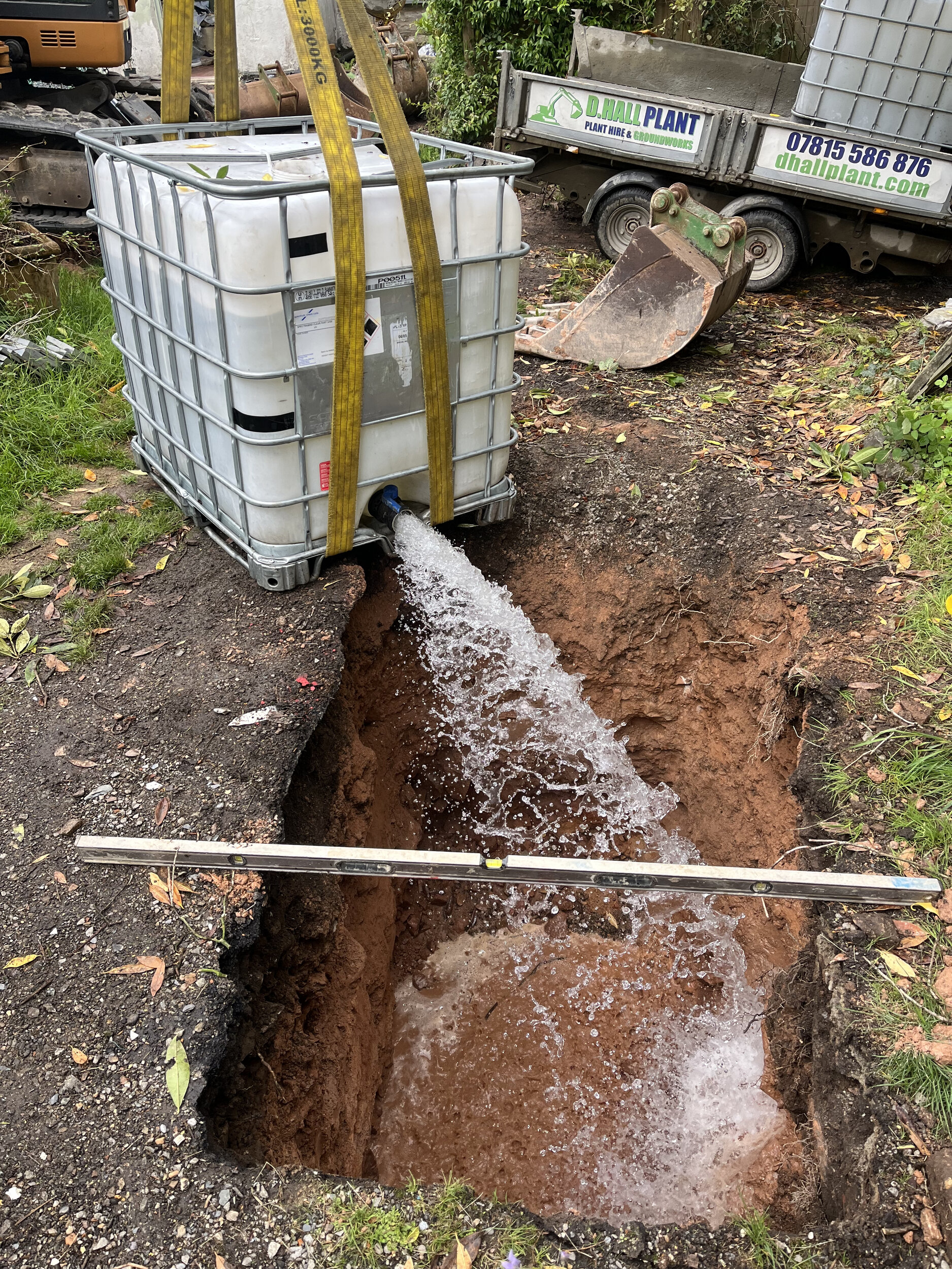 BRE365 Soakaway Testing – Gunnislake, Cornwall | D Hall Plant Hire | D ...